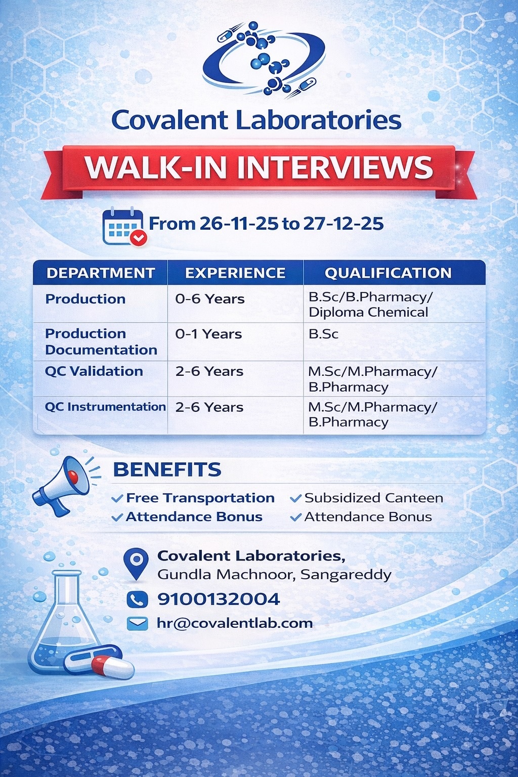 Covalent Laboratories -Walk-In Drive